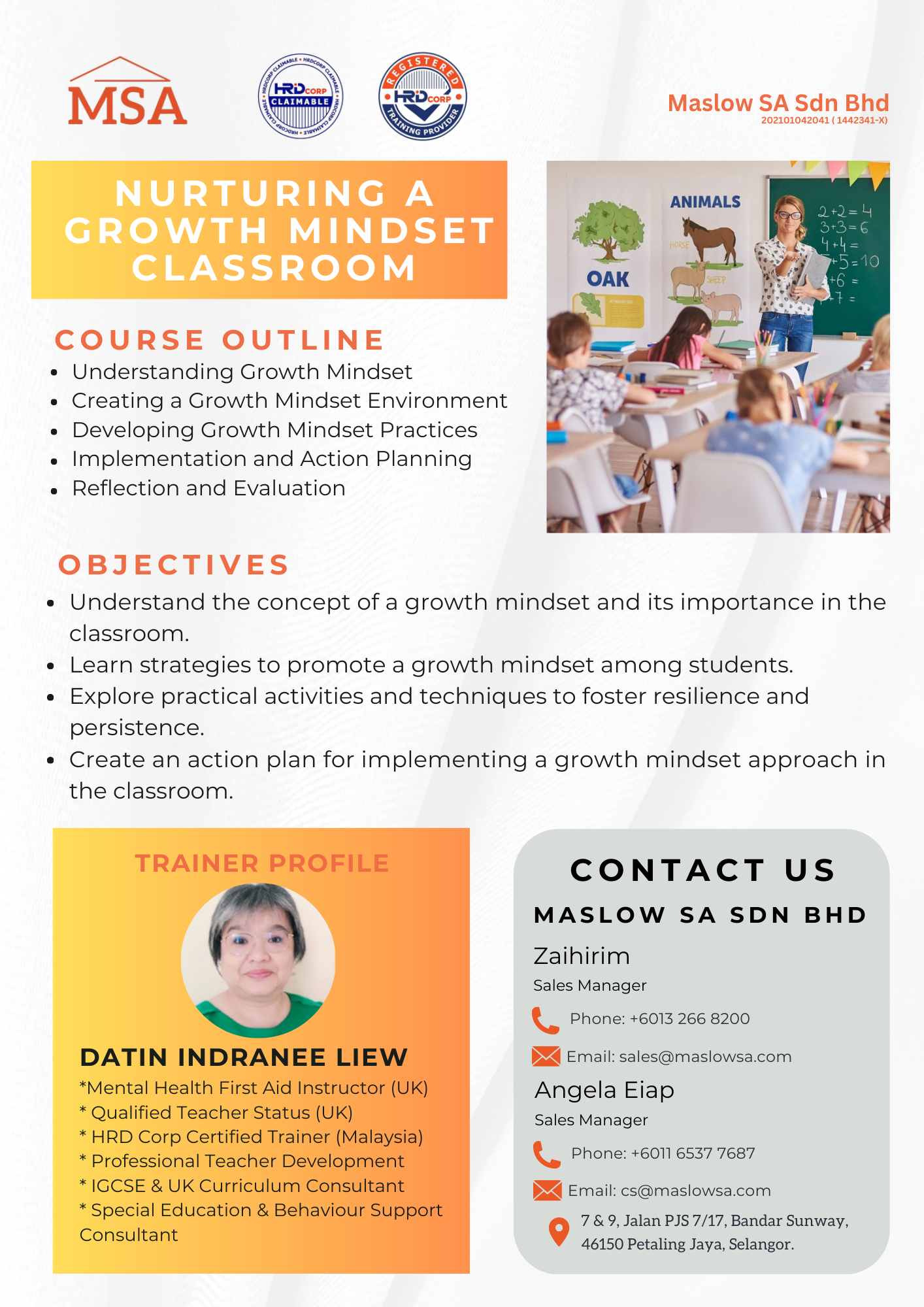 NURTURING A GROWTH MINDSET CLASSROOM